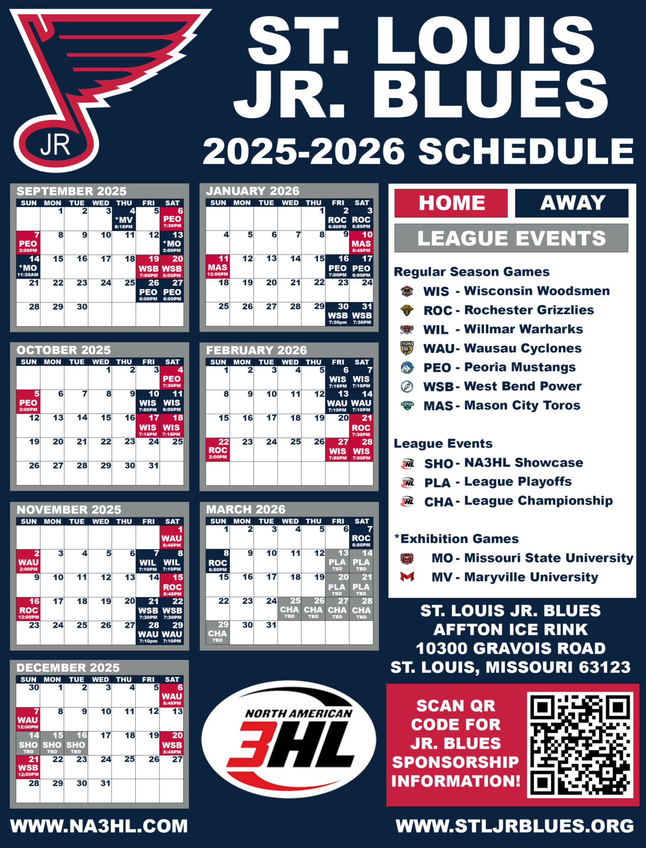 Schedule | St. Louis Jr. Blues